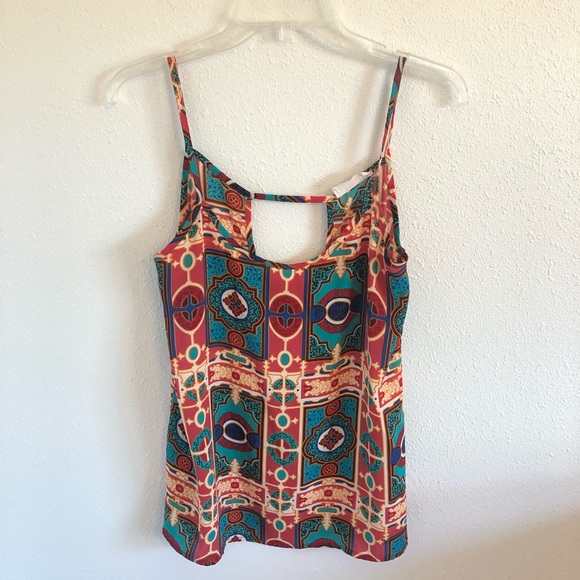 Peach Love California | Tops | Peach Love California Colorful Cutout ...